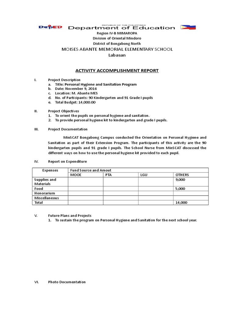 Activity Accomplishment Report | PDF | Literacy | Educational Technology