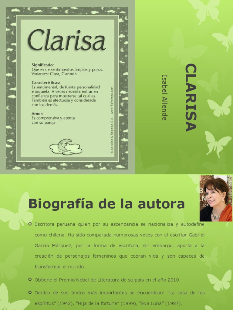 CLARISA | PDF | Mujer | Gabriel García Márquez