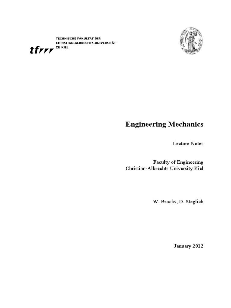 Engineering Mechanics PDF | PDF | Science & Mathematics