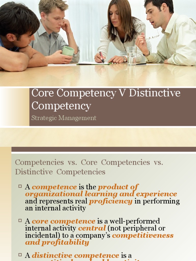 Core Competency V Distinctive Competency (1) - 2 | PDF | Competence ...