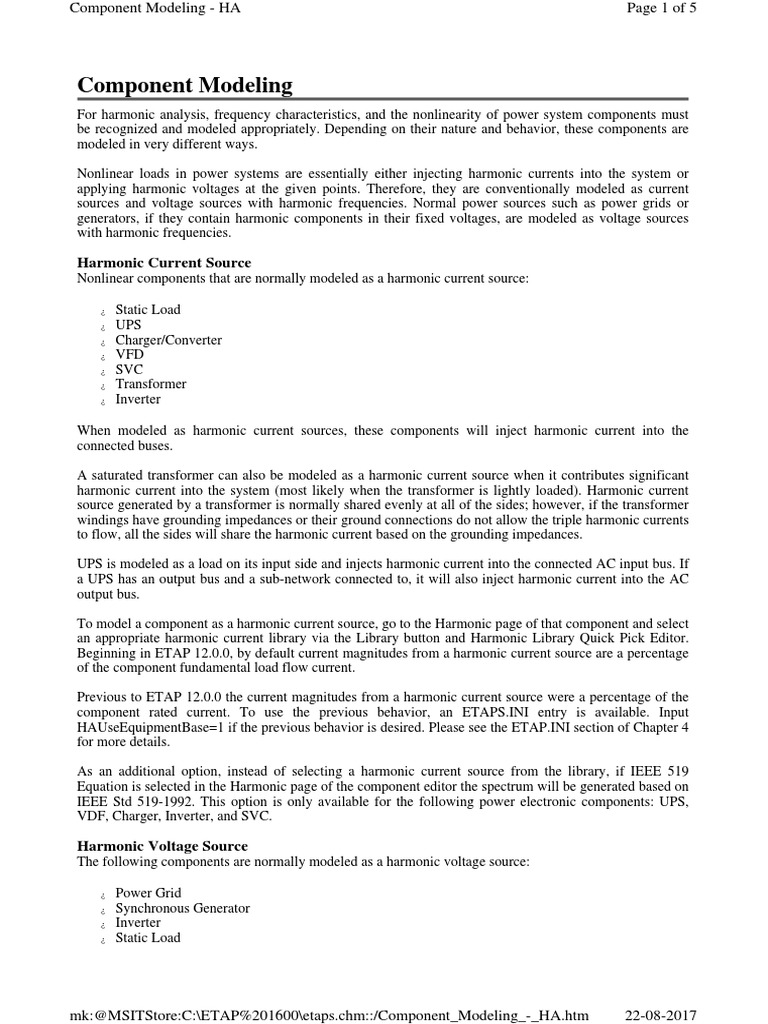 Component Modeling H Pdf Electrical Impedance Transformer