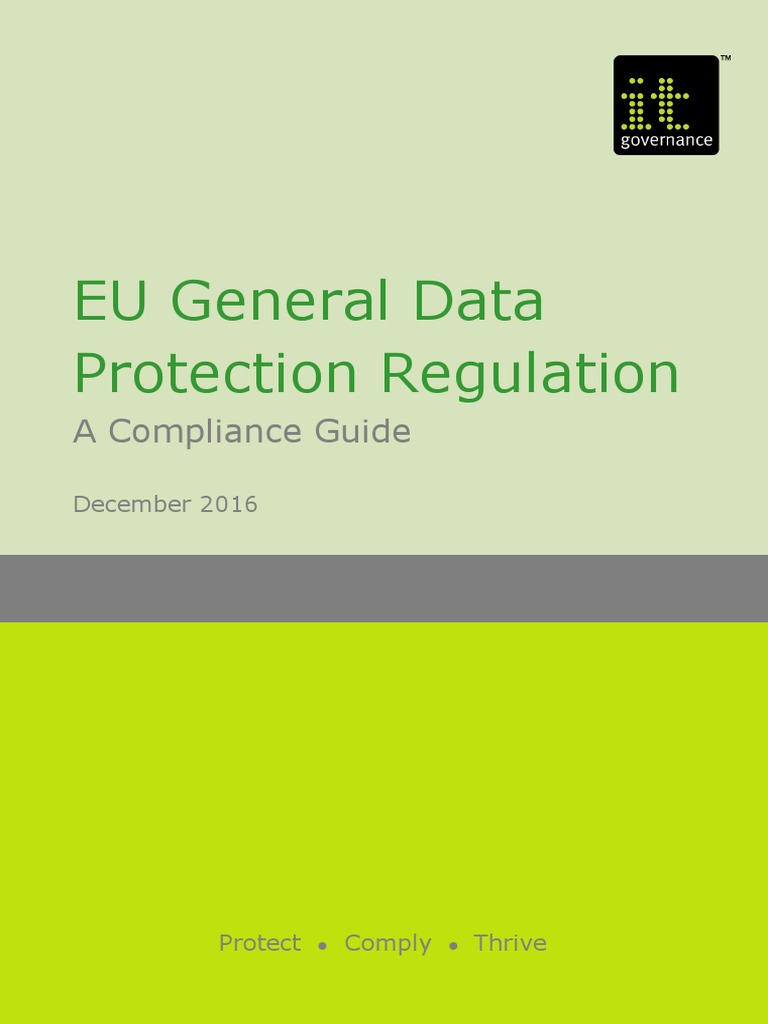 Green Paper - EU GDPR Compliance Guide PDF | PDF | Regulatory Compliance | Information Privacy