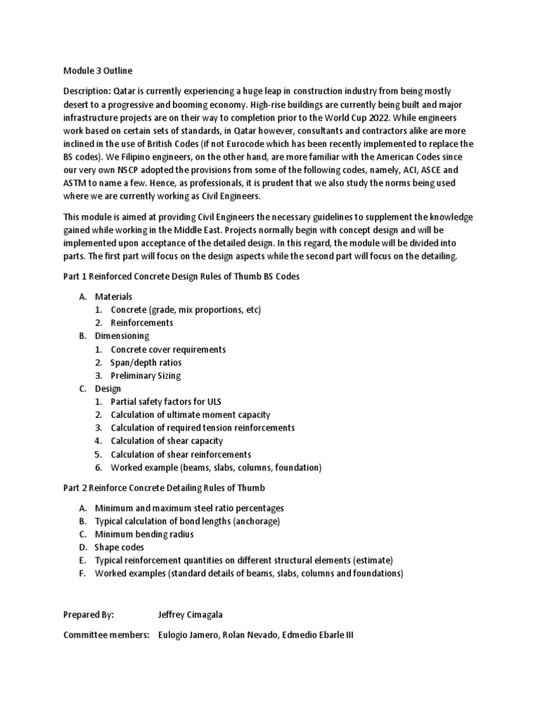 Module 3 Outline | PDF