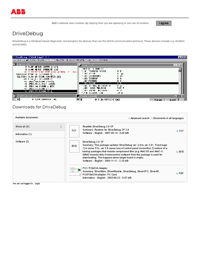 DriveDebug - Software Tools (ABB Drives) | PDF | Personal Computers ...