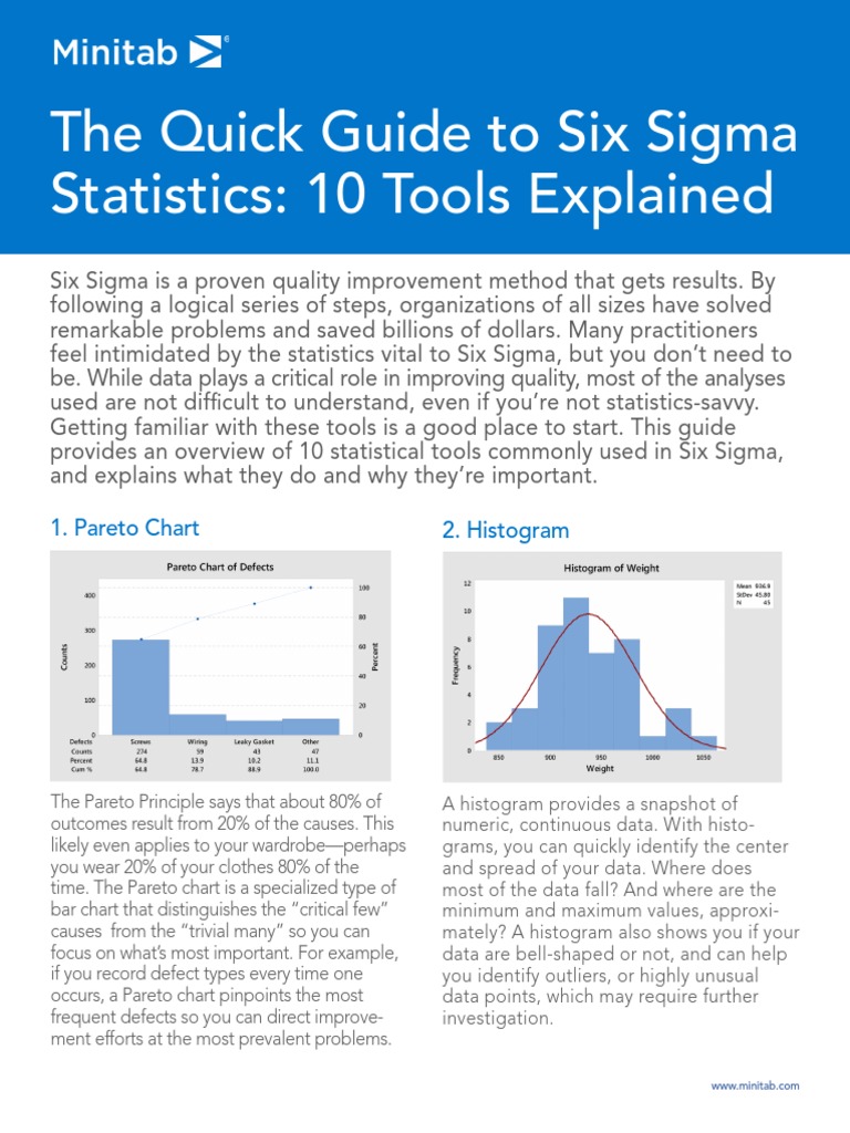 Quick Guide To Six Sigma Statistics | PDF | Regression Analysis ...