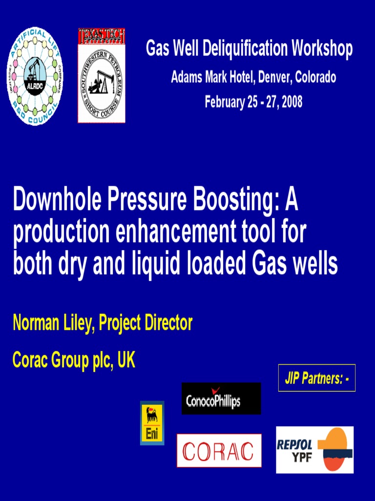 5 Presentation Corac Downhole Pressure Boosting | PDF | Oil Well | Gas ...