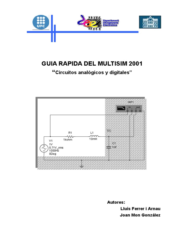Tutorial Multisim | PDF | Puerta lógica | Poco