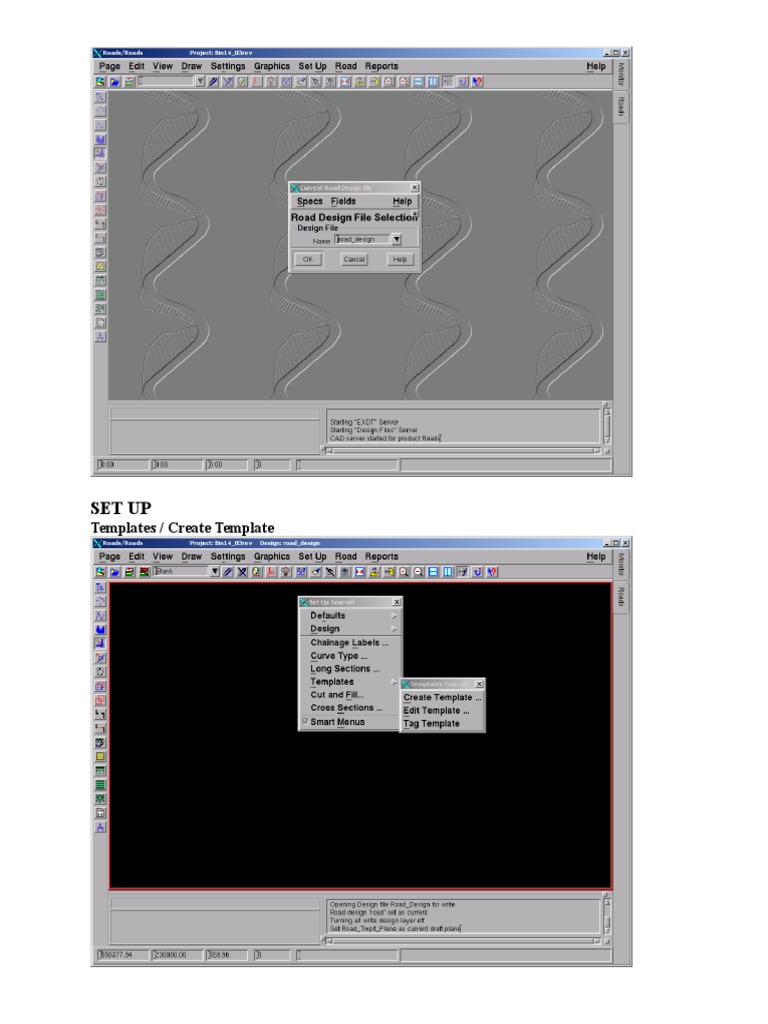 Road Design Template Setup Guide | PDF | Teaching Methods & Materials