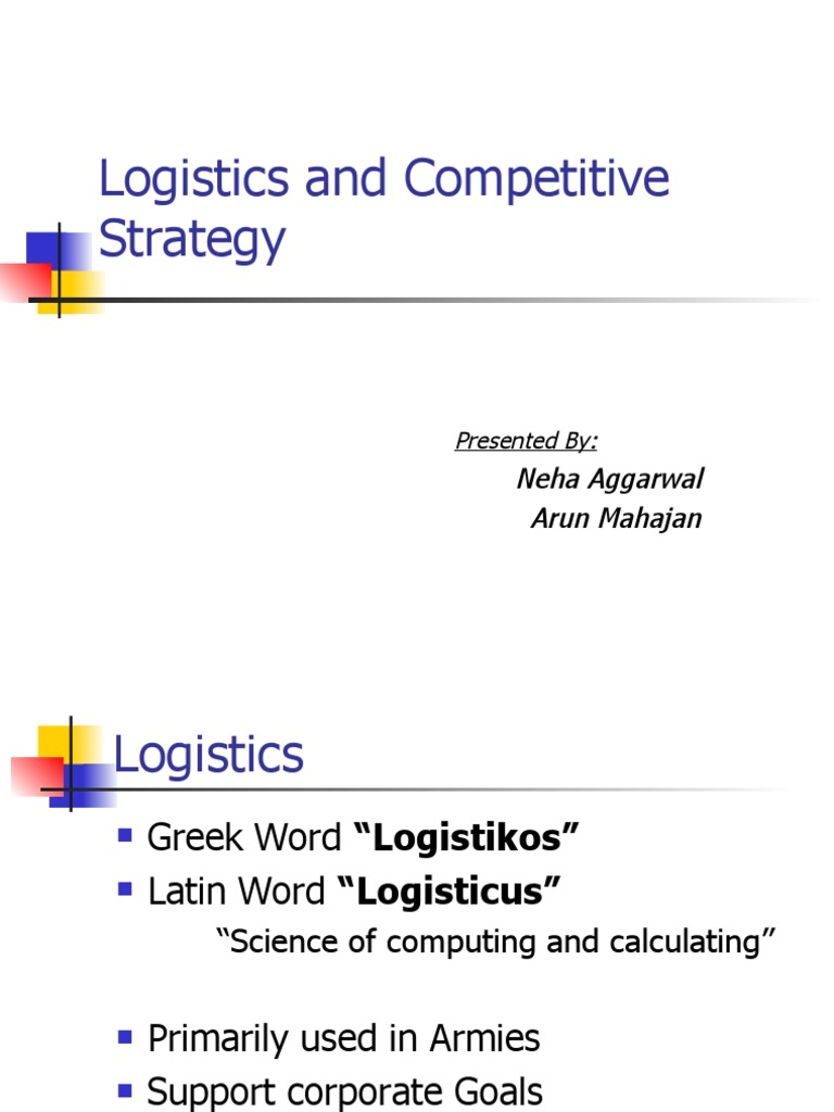 Logistics and Competitive Strategy Insights | PDF | Logistics ...