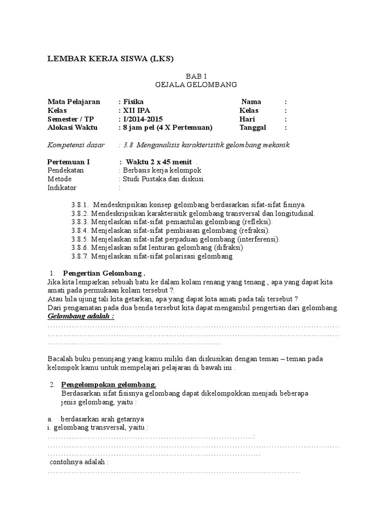 Lembar Diskusi Siswa | PDF
