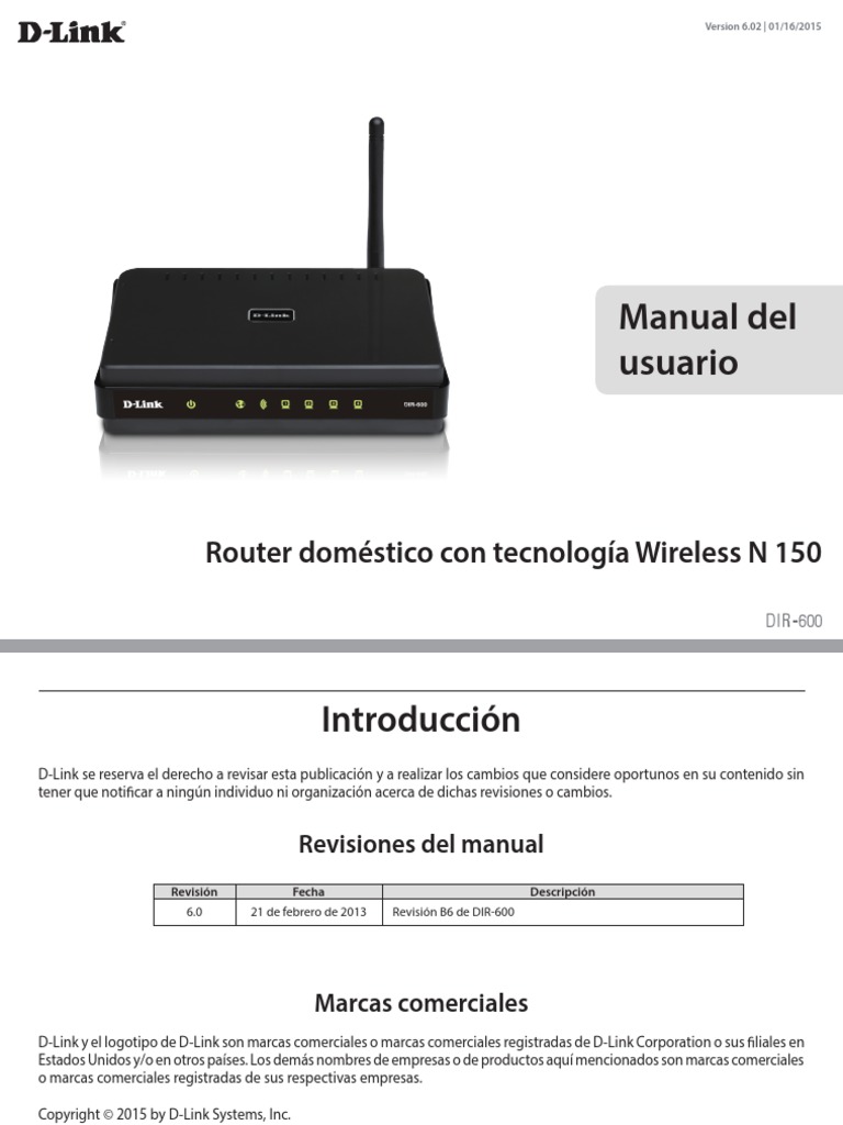 DIR-600 B6 Manual v6.02 (ES) PDF | PDF