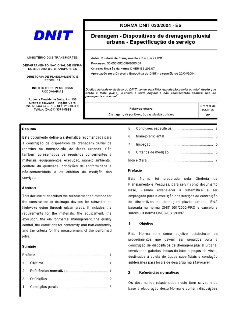 Norma Tecnica DNIT para PV PDF | PDF