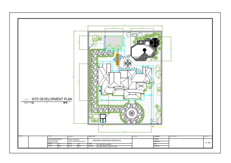 Proposed Site Development Plan for a Compound Residential Project in ...