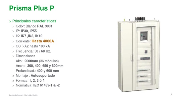 Características del Prisma Plus P | PDF