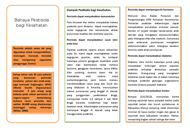 Leaflet Pestisida | PDF