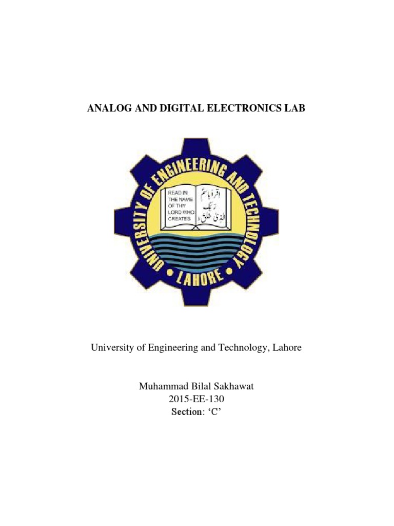 Analog and Digital Electronics Lab Report | PDF | Amplifier | Decibel
