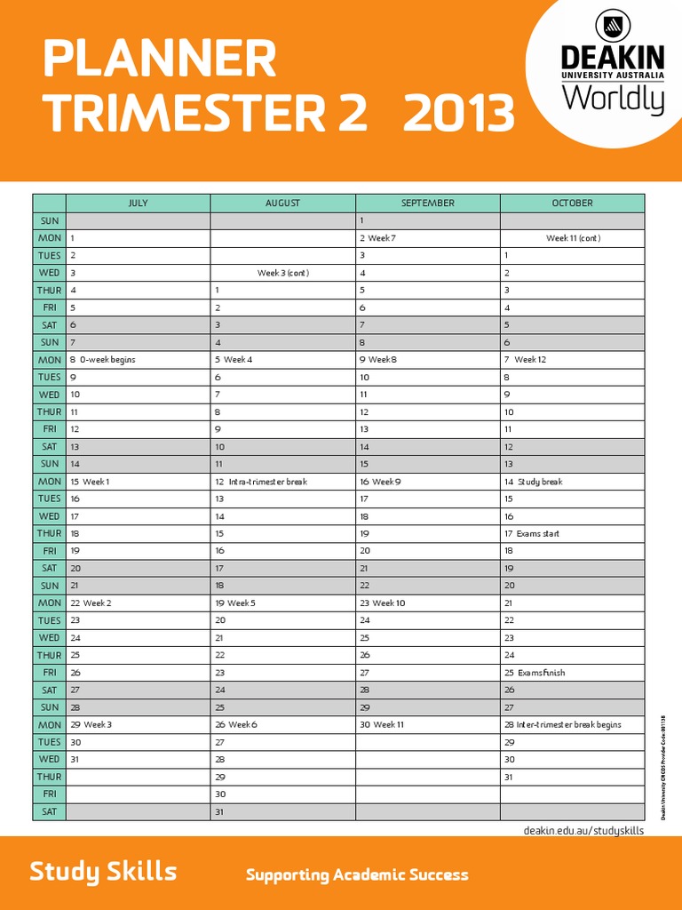 Trimester Planner | PDF