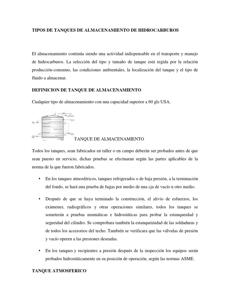 Tipos de Tanques | PDF | Tanques | Presión