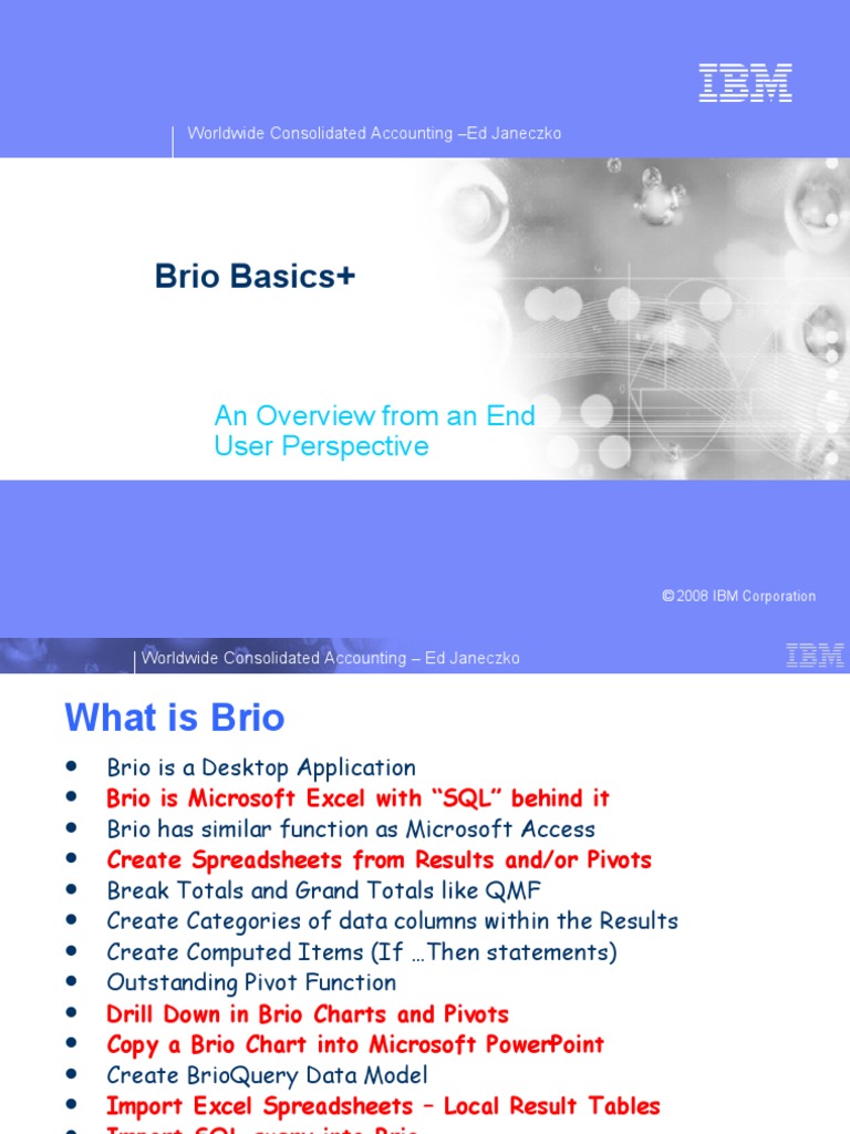 Brio Basics+ Updated | Microsoft Excel | Application Software