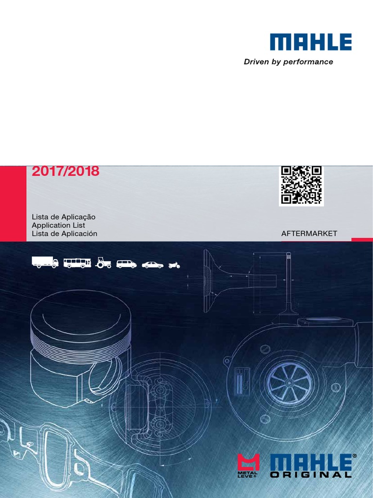 Mahle Lista Aplicacao 2017-2018 Informacoes Tecnicas | PDF ...