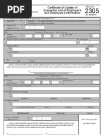 Bir FORM 2305 PDF | PDF | Government | Social Institutions