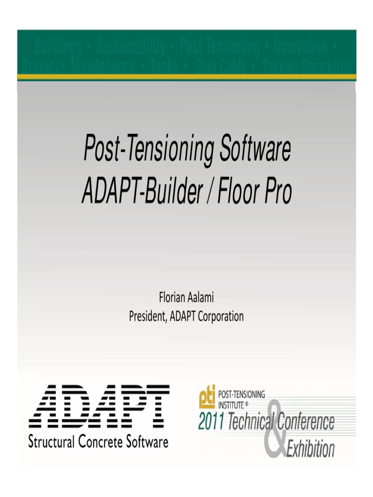 ADAPT-Floor Pro 3D FEM design software | PDF | Prestressed Concrete ...