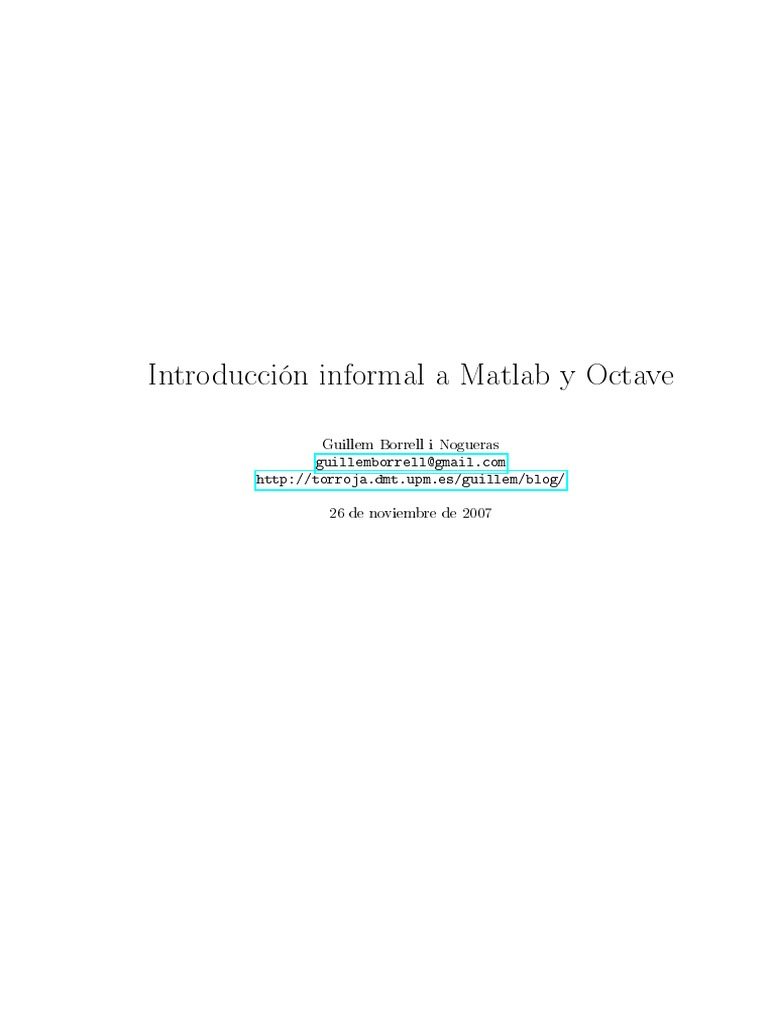 Curso MATLAB | PDF | Compilador | Programa de computadora