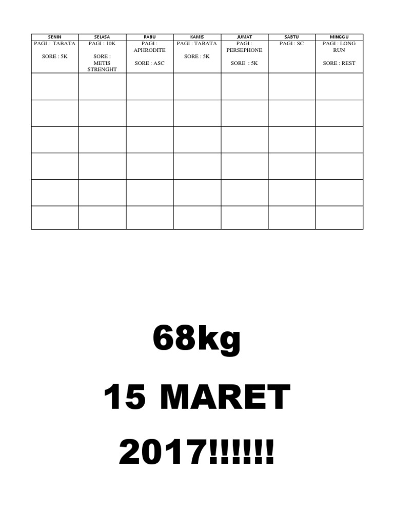 8 Weeks Program | PDF