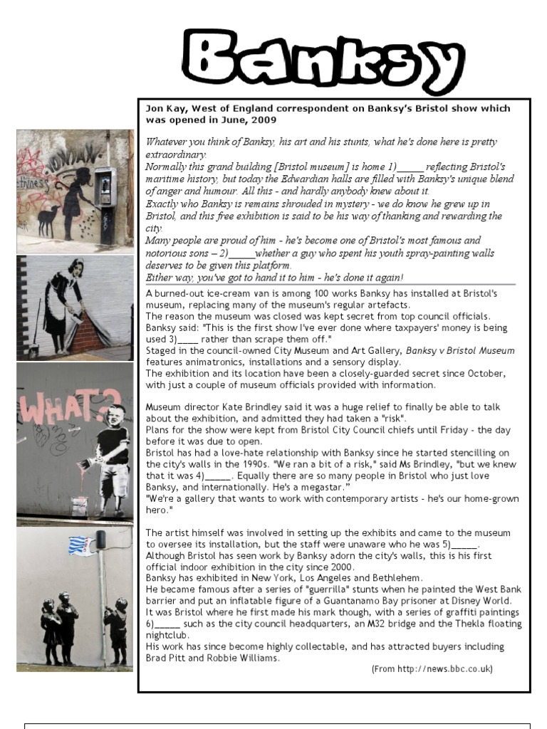 Banksy BW | PDF | Museum | Library And Museum