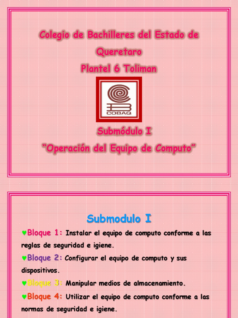 Submodulo I (Primera Parte) | PDF | Periférico | Informática