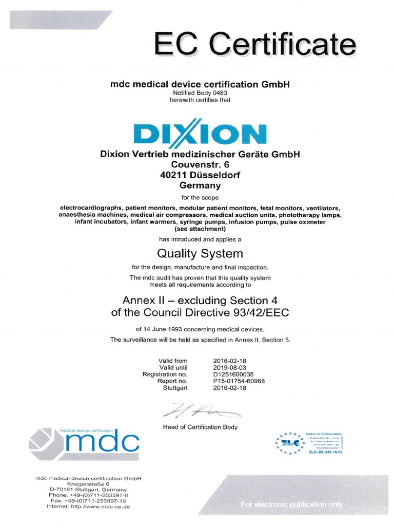 EC Certificate | PDF