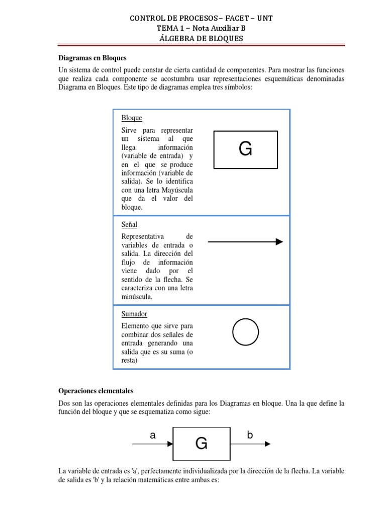 Algebra de Bloques PDF | PDF