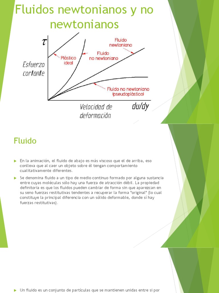 Fluidos Newtonianos y No Newtonianos | PDF | Fluido | Viscosidad