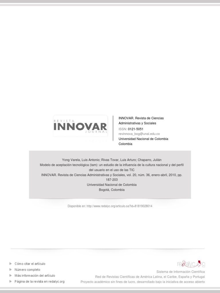 Davis - Modelo Tam | PDF | Tecnología de información y comunicaciones ...