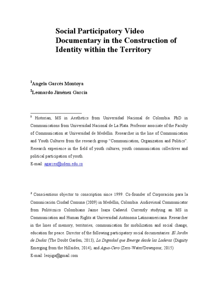 Social Participatory | PDF | Documentary Film | Narrative