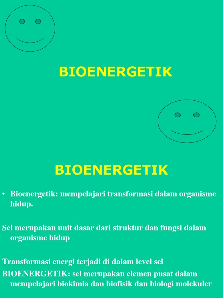 Bioenergetik | PDF