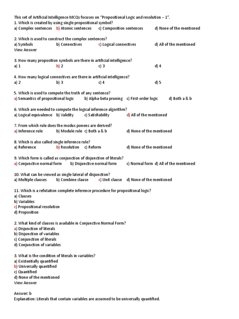 Long Exam Midterm Artificial Intelligence | PDF | Metalogic | Logic