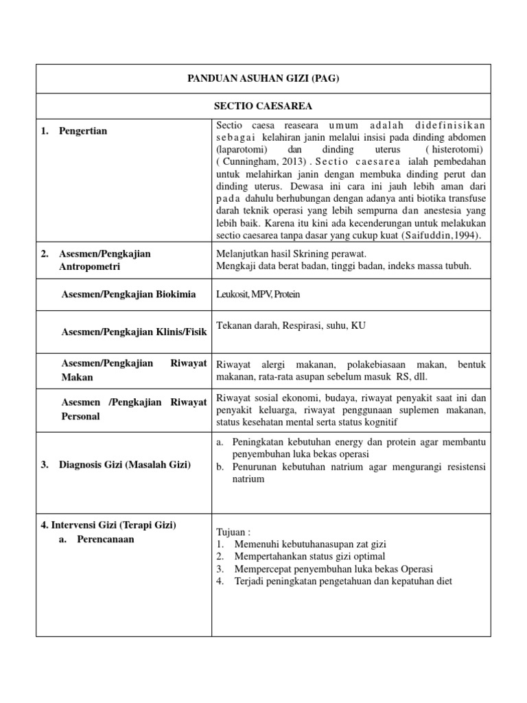 Sectio Caesarea | PDF