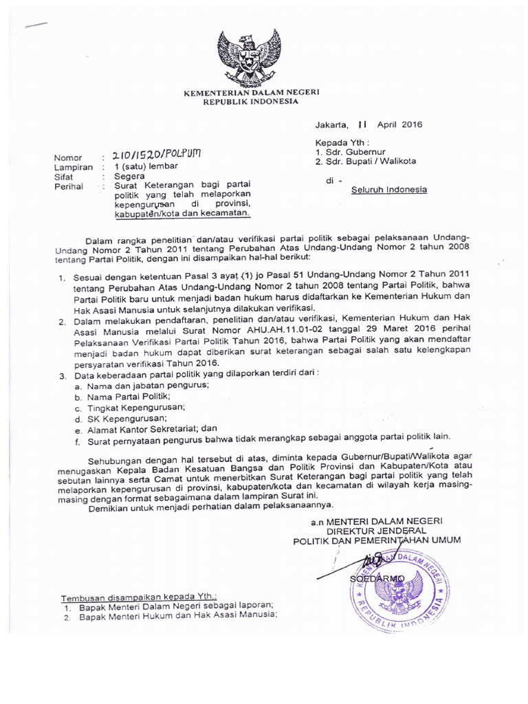 Surat Sakti Pengurusan SKT | PDF