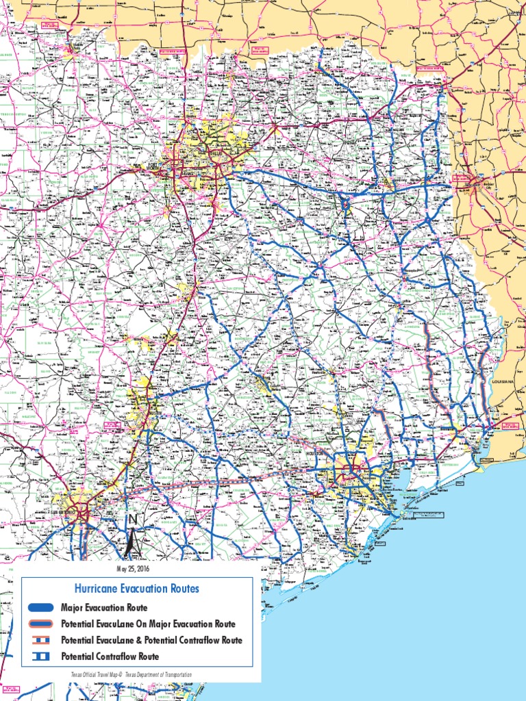 TxDot Hurricane Evacuation Routes