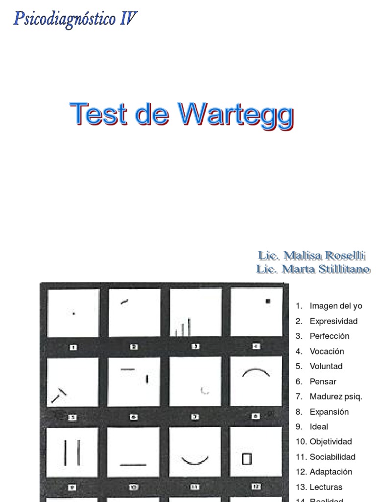 Test de Wartegg | PDF | Los símbolos | Espacio