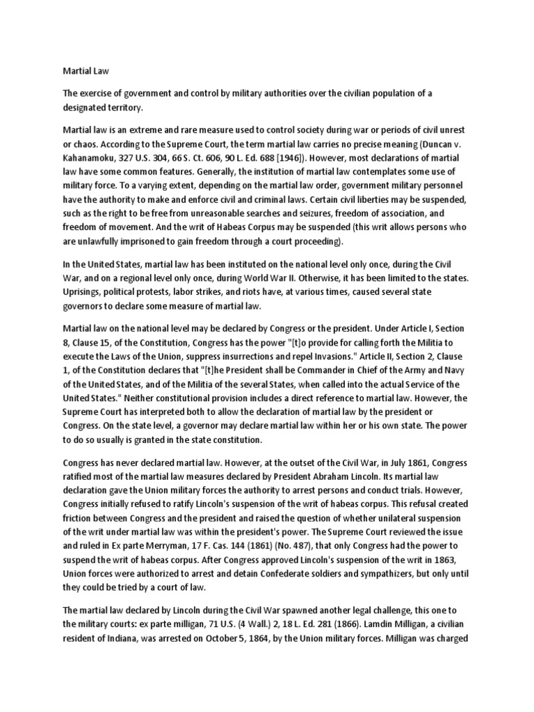 Martial Law | PDF | Martial Law | Government