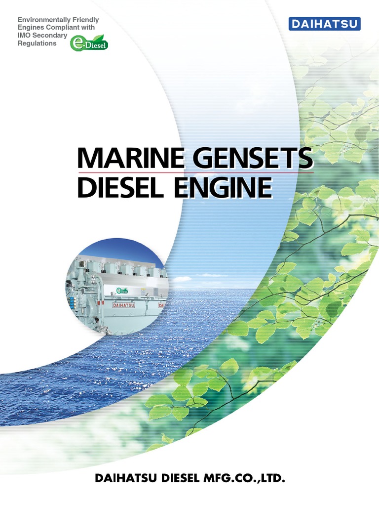 Daihatsu Diesel Marine Generators Overview | PDF | Piston | Cylinder ...