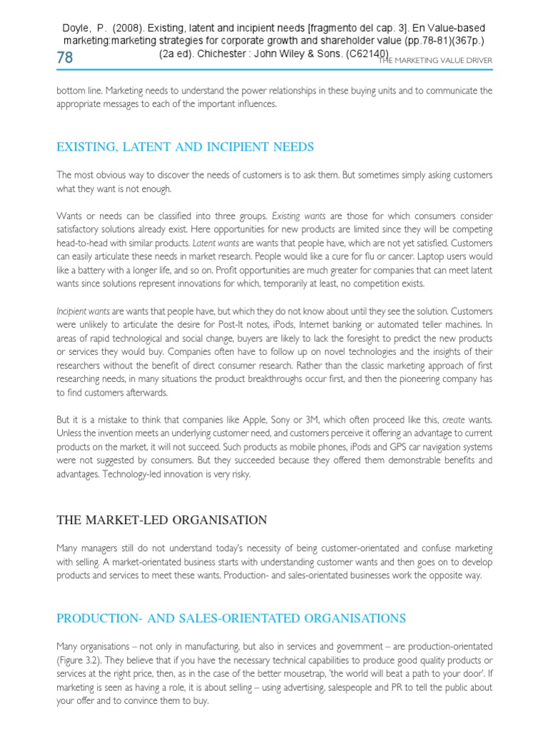 Doyle - PDF - Peter Doyle | PDF | Strategic Management | Marketing