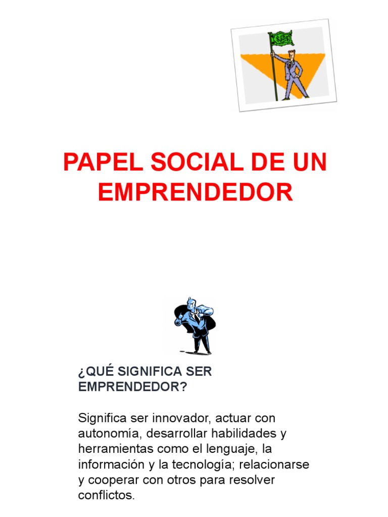 Grupo 2 Papel Social Del Emprendedor | PDF | Iniciativa empresarial ...