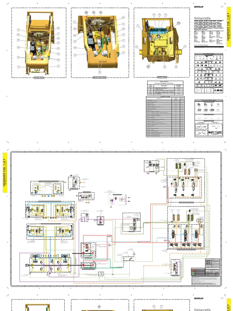 Minicargador 246D A 299D2 Plano HYD 2017 SIS | PDF | Valve | Pump