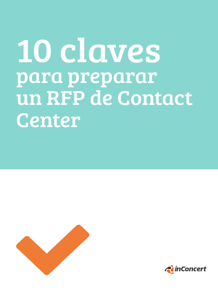 10 Claves para Preparar Un RFP de Contact Center | PDF | Respuesta de Voz Interactiva | Calidad ...