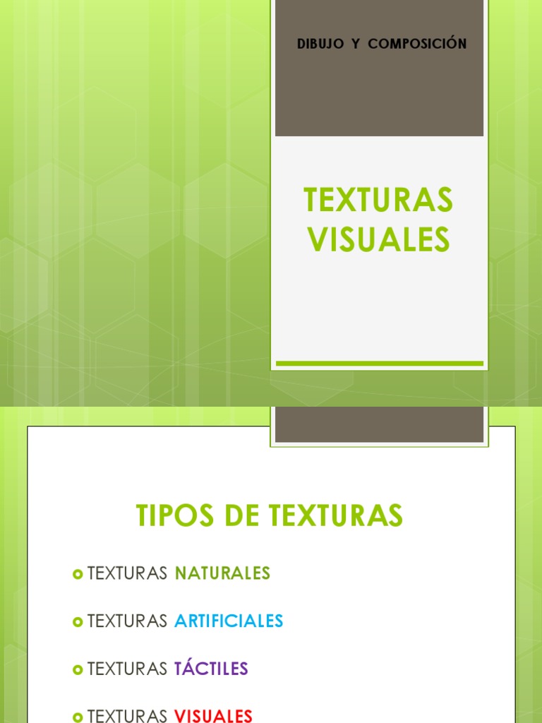 Tipos de Texturas Visuales y Naturales | PDF