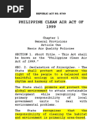 Presentation of RA 8749 | PDF | Air Pollution | Environmental Law