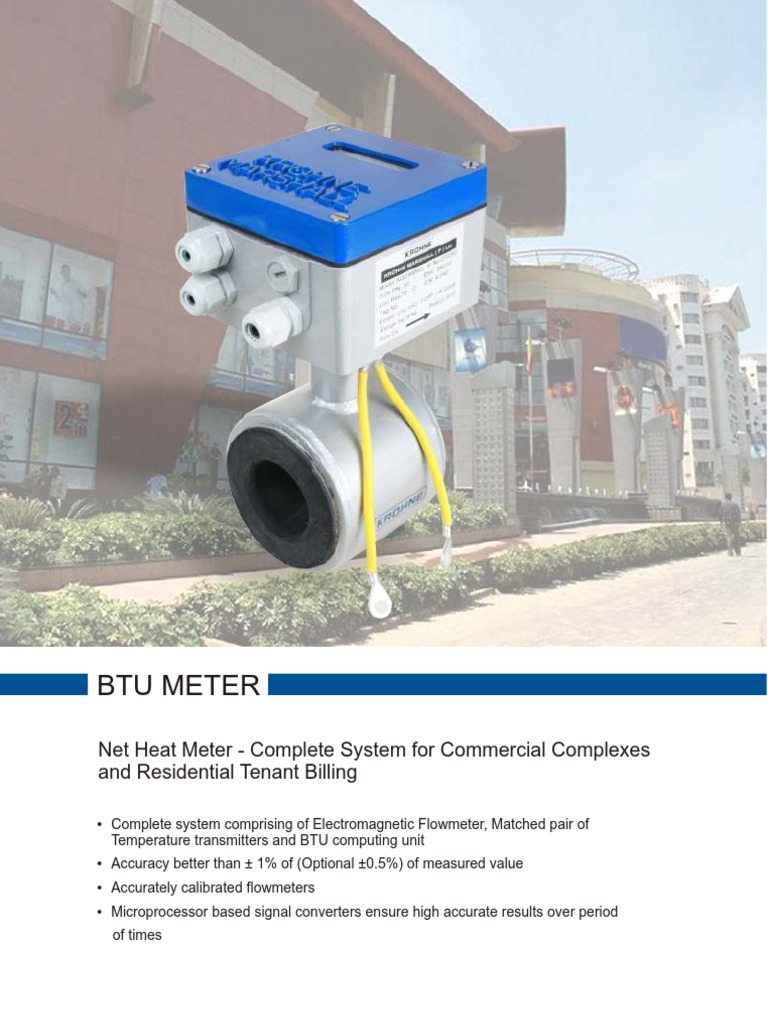 BTU Meter | PDF | Flow Measurement | Heat